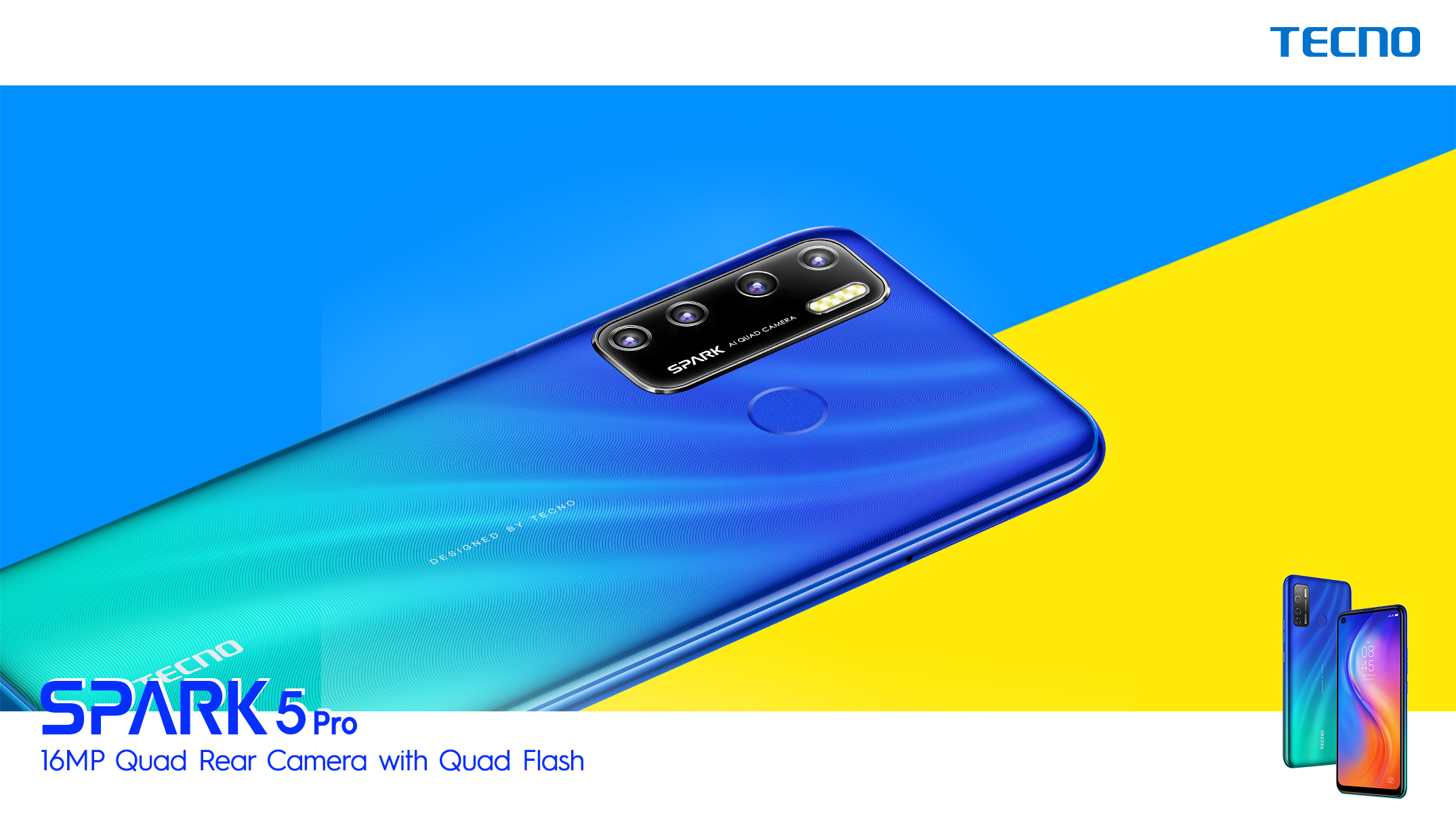 Tecno Spark 5 Pro អេក្រង់ 6.6 អ៊ីង Punch-Hole មានកាមេរ៉ា 4 គ្រាប់ ...