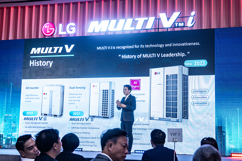 LG សម្ពោធប្រព័ន្ធម៉ាស៊ីនត្រជាក់ VRF Multi V i បំពាក់ AI ...